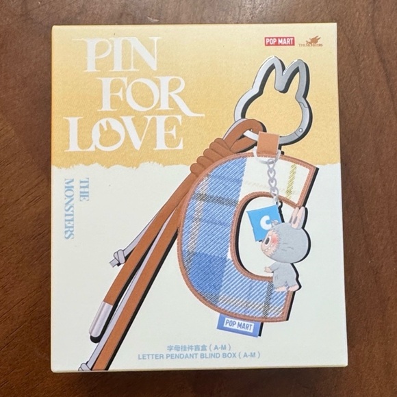 POP MART | Accessories | Pop Mart Pin For Love Letter Pendant Blind Box ...